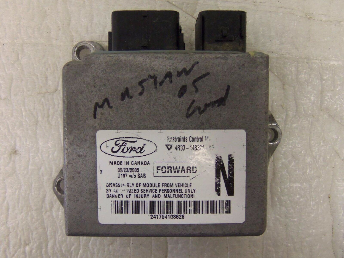 FORD MUSTANG 2005-2006 SRS MODULE COMPUTER # 4R33-14B321-AG – srs service program